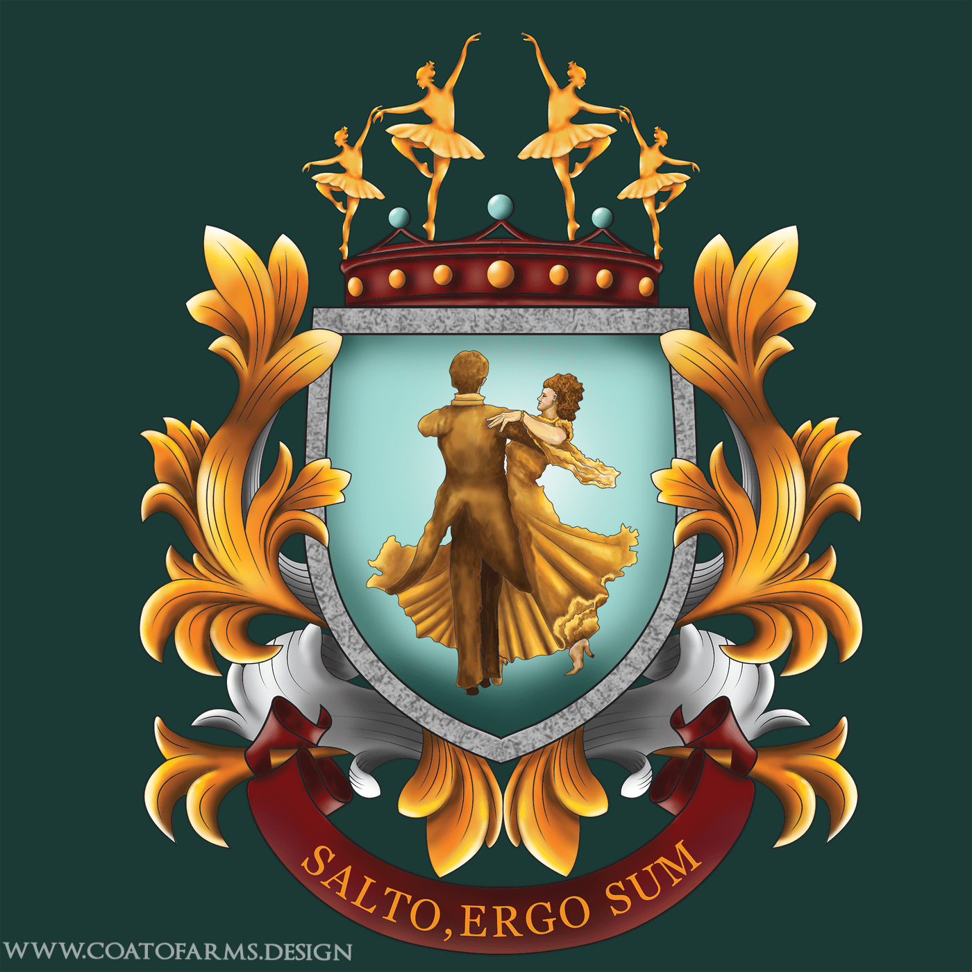 A Custom Coat of Arms I Designed for a Classical Dance School in the ...